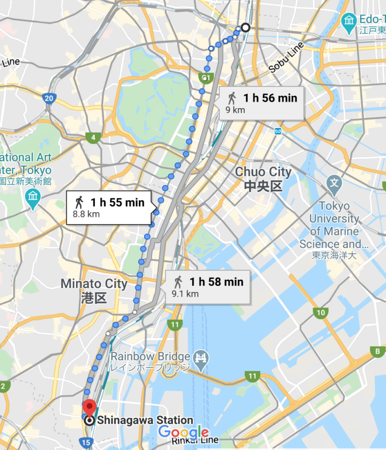 Three Ways to Get to Shinagawa from Akihabara